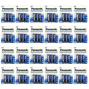 24 Pack Panasonic Super Heavy Duty C Batteries Retail Packaging