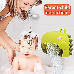 Grechi Dinosaur Bath Toys,Baby Bath Toys for The Baby Bathtub,Toddler Bath Toys Automatic Bubble Machine,Plays 12 Children’s Songs,Bath Toy Makes Great Gifts for Toddlers Age 2 3 Year Old Girl Boy