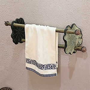 Bath Towel Bar Personality Retro Bathroom Rack Holder, Antique Bathroom Creative Art Hand Wash Towel Rack Towel Bar Rail Towel Holder