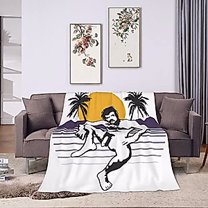 Tom Selleck Blanket Ultra-Soft Micro Fleece Blanket Warm Cozy Plush Bed Blanket Lightweight Sofa Throw Blanket