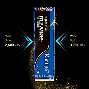 kimtigo 512GB SSD M.2 2280 NVMe Interface PCIe Gen 3x4 Internal Solid State Drive (Read/Write Speed up to 2500/1800 MB/s) 3D NAND KTP-660