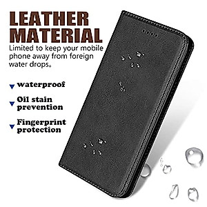 BGTXCZ LG V60 ThinQ Case, LG V60 ThinQ Wallet Case, [Flip Fold Leather] PU Leather Case with Kickstand Function and ID Credit Card Slot, Magnetic Closure Phone Cover for LG V60 ThinQ 5G(Black)