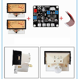 BALAX VU Meter Panel Kit Backlit Decibel/Level Tester with VU Driver Board Backlight