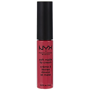 NYX PROFESSIONAL MAKEUP Soft Matte Lip Cream, Lightweight Liquid Lipstick - Prague (Matte Merlot)
