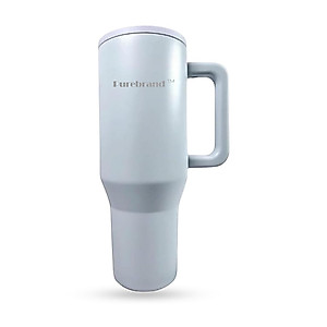 40 oz Tumbler. 100% Leak-Proof Splash-Proof Spill-Proof Lid with Handle and Flip Straw. Double Wall Vacuum Insulated Stainless Steel for Hydration at Home Office Car Gym and Playgrounds (Frost)