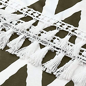 KYLEON Dress for Women Summer Casual Bohemian Off Shoulder Beach Dresses Tassel Swing Mini Short Sundress