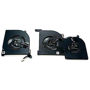 BestParts New CPU+GPU Fan Replacement for MSI Stealth GS66 (12th Gen Processor), 2x Cooling Fans, 2.5W, 6000 RPM, 5V, 4-Pin, 41dB, Laptop