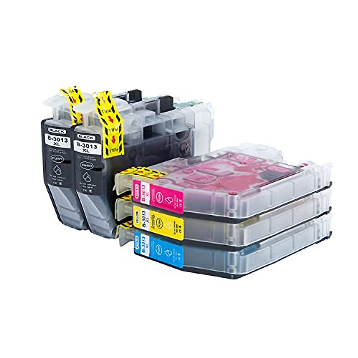 JUNCAI Compatible Ink Cartridge Replacement for Brother LC3013 LC-3013 LC-3013 XL LC3011 for use with Brother MFC-J690DW MFC-J491DW MFC-J497DW(5 Pack with The Latest Upgraded Chips)