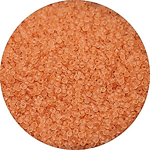 NHBT YU 720pcs 2mm Frosted Czech Spacer Glass Seed Beads Matte Glass Beads DIY Craft for Jewelry Making Garments Sewing Accessories T725 (Color : Matte Champagne, Size : 2mm 720Pcs)