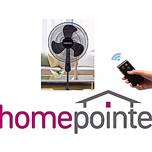 MIDEA INTERNATIONAL TRADING CO Homepointe 18" Stand Fan with Remote Control, 18 INCH, Plain