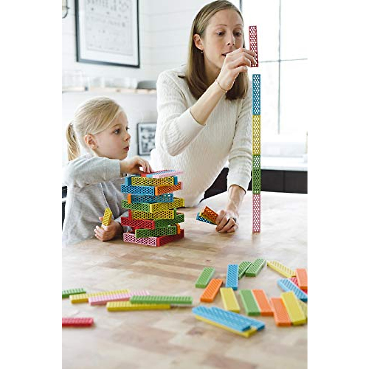 Tegu 120 Piece Perfect Blocks Building Set, Rainbow (Amazon Exclusive)