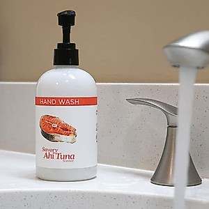 Prank Gift: Soap Dispenser - Savory Ahi Tuna by Prank-O, Funny Gift for Christmas or Birthday, Unique Bathroom Decor, Hilarious Housewarming Gift for Friends & Family, Novelty Gift