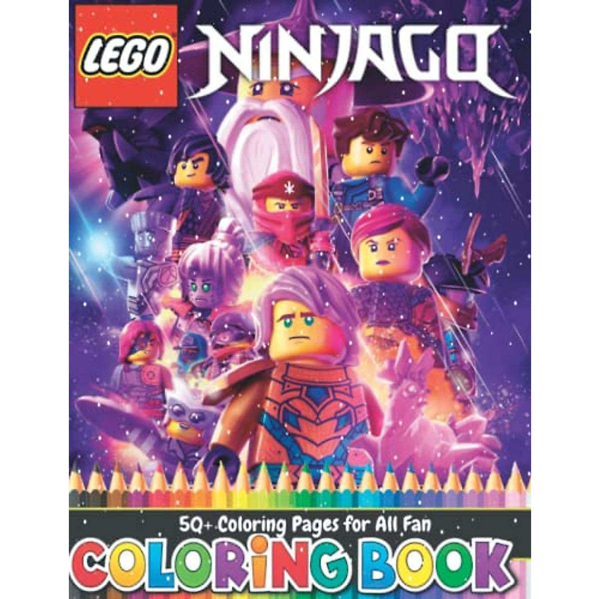 Ṅɪпȷɑɡᴏ Coloring Book: 50+ Amazing Designs Ninja Hero Coloring Pages for All Fan Kids and Adults