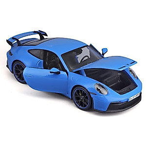 Maisto - 1/18 Scale Model Compatible with Porsche 911 GT3 2022 Die-Cast Scale Model Sports Car Miniature (Blue)
