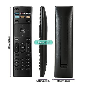 (Pack of 2) Vizio Smart TV Remote Control Replacement, Vizio Remote Control for Smart TV fit for Vizio LED LCD Ultra 4K TVs, Vizio Universal Remote XRT136 with Netflix Amazon VUDU Shortcut Buttons