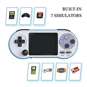 3-inch Data Frog SF2000 HD Arcade Game Console, Handheld Game Console for Kids Adults, with 1500mAh Battery 6000 Classic Games Supports Multiple emulators (Dual-Player Mode)