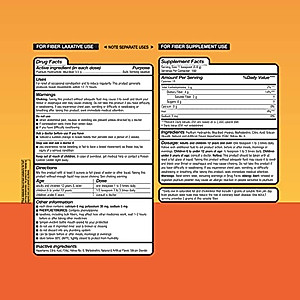 Equate - Fiber Therapy, Smooth Texture, Orange Flavor, Powder, 36.8 oz, Sugar Free 180 Doses