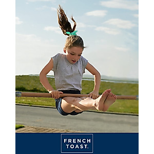 French Toast Girls Biker Shorts - 3 Pack Under Shorts for Uniforms, Skirts, Dresses - Dance Cartwheel Shorts for Girls (4-16), Size Large, Navy/Navy/Navy