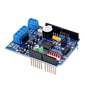 HiLetgo L298P DC Motor Drive Module L298P DC Motor Drive Shield H-Bridge Drive Expansion Board High-Power DC Stepper Motor Controller for Arduino