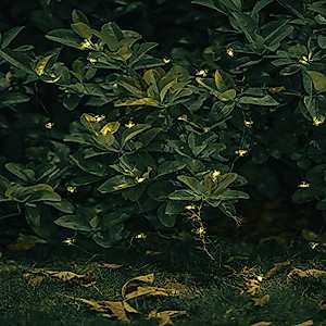 ANGMLN 2 Pack Solar Firefly Lights, 30 LED Solar Fireflies Lightning Bugs Fairy String Lights Outdoor Solar Powered String Lights Waterproof for Garden Patio Home Wedding Party Spring Christmas Decor