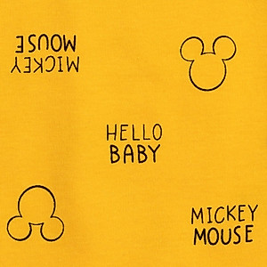 Disney Mickey Mouse Newborn Baby Boys 5 Pack Bodysuits 6-9 Months