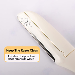 UNILOGICX Sweden Blade Eyebrow Razor, Silk Dermaplaning Tool, Hair Trimmer, Premium Facial Razor, Facial Shaver, exfoliating Tool for Women Body, Premium Blade Razor, 8 pcs