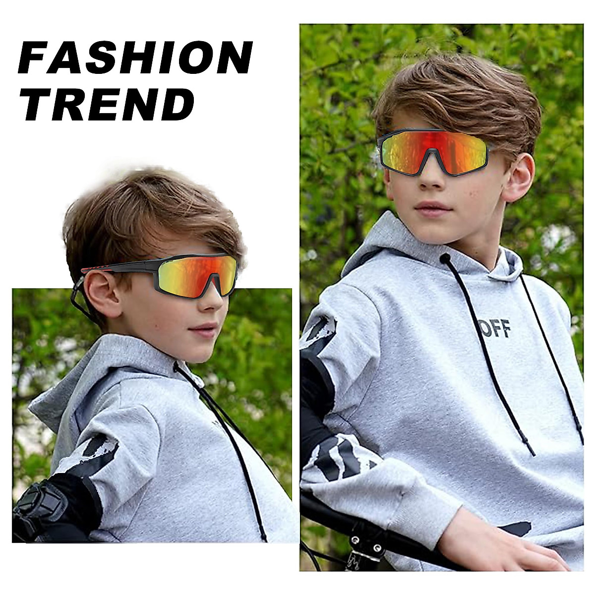 ZHABAO Polarized Sunglasses for Women and Man，UV400 Anti-UV Protection Sports Sunglasses for Outdoor Sports (J06)