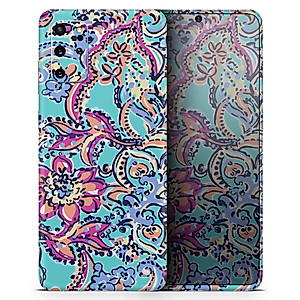 DesignSkinz Bright Watercolor Floral Protective Vinyl Decal Wrap Skin Cover Compatible with The Samsung Galaxy S20 (Screen Trim & Back Glass Skin)
