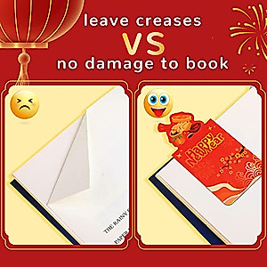 MWOOT 24Pcs Chinese New Year Magnetic Bookmarks for Kids Adults Reading Lovers, Creative Red Magnet Page Markers Kit for Spring Festival, Gifts, Party, Reading Supplies (12 Styles, 4.5x3CM)
