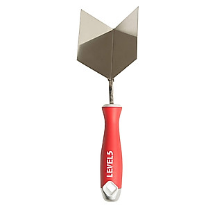 Outside Corner Knife, 4"x3.5" - LEVEL5 | Pro-Grade | Metal Hammer End | Drywall Gyprock Plasterboard Sheetrock | 5-320