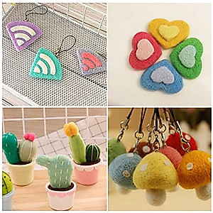 Needle Felt Wool-25 Colors Wool Fibre Roving for DIY Felting Wool Projects 3g/Color