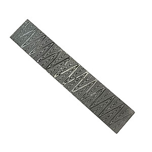 HAND FORGED DAMASCUS STEEL BILLET BAR FIRE PATTERN LIGHTNING 150x25x3mm