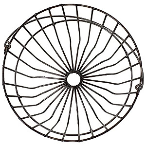 Sunnydaze 4-Piece Rustic Metal Nesting Baskets with Handles - Farmhouse Style Bins for Indoor/Outdoor Home Storage and Decor