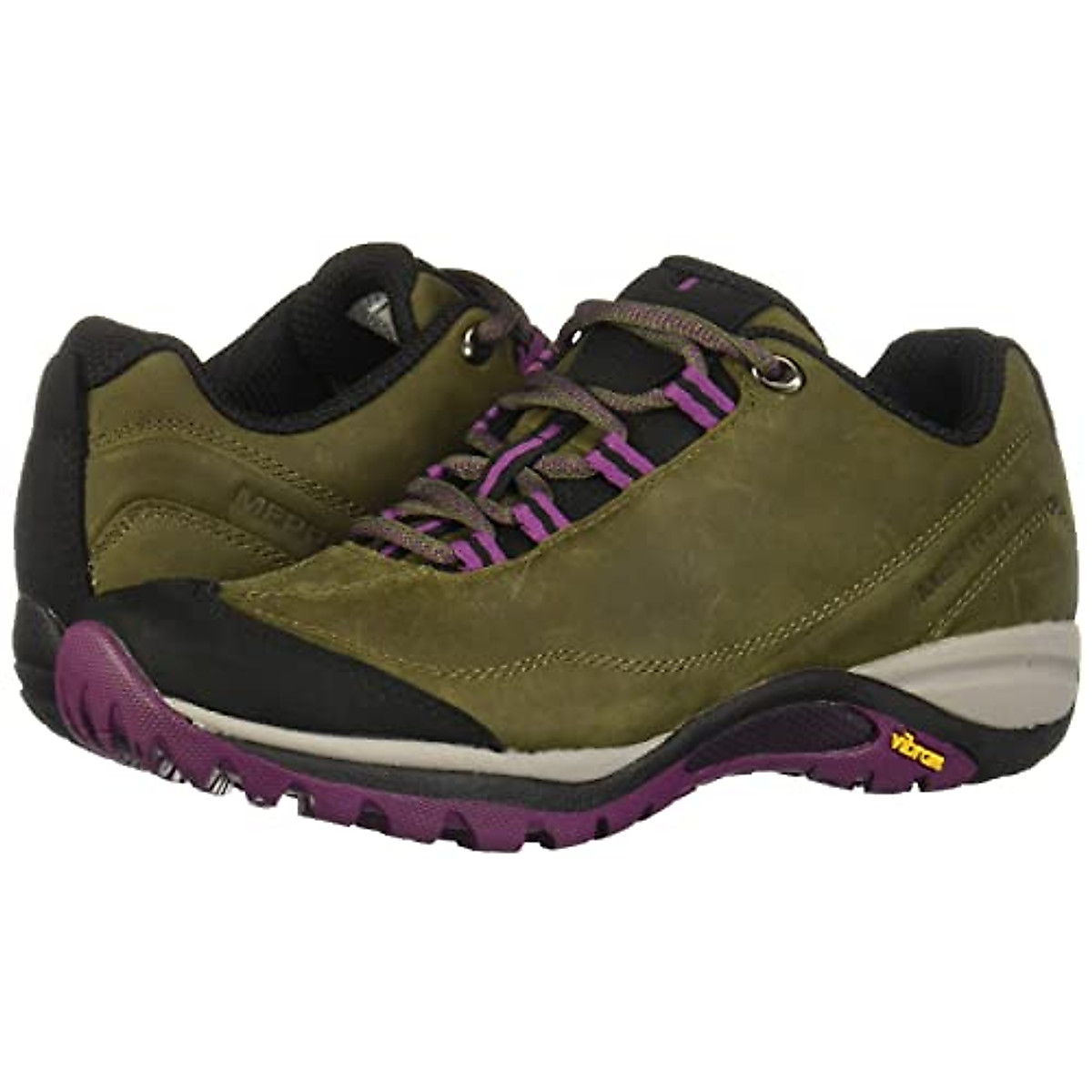 Merrell womens Siren Traveller 3 Hiking Shoe, Olive/Purple, 8 US