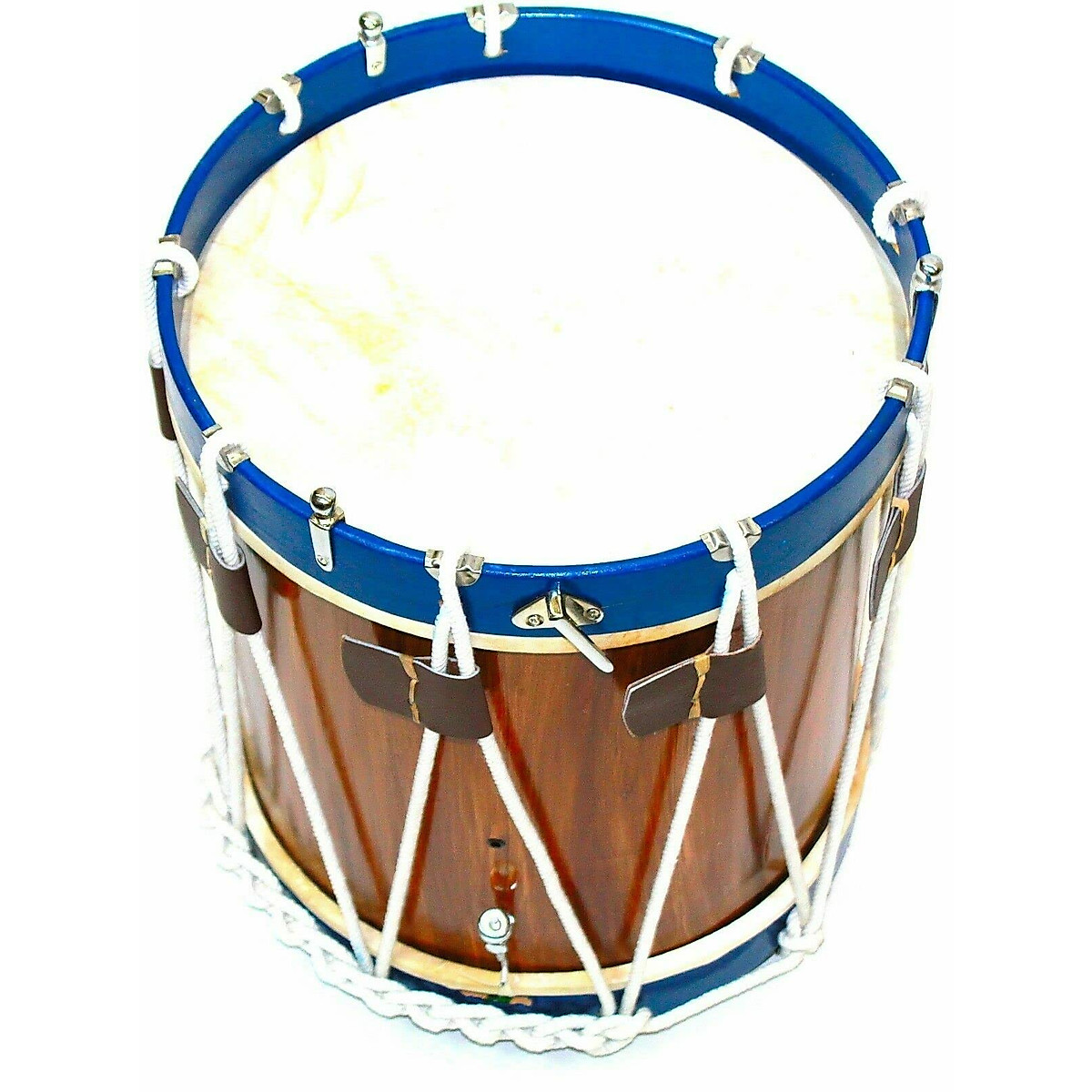 CIVIL WAR DRUM COLONIAL MARCHING REVOLUTIONARY MEDIEVAL Renaissance 14" x 17" INCH SNARE BLUE RIM
