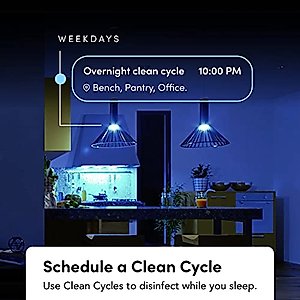 LIFX Clean, A19 1100 lumens, Full Color with Antibacterial HEV, Wi-Fi Smart LED Light Bulb, No Bridge Required, Compatible with Alexa, Hey Google, HomeKit and Siri (2-Pack)