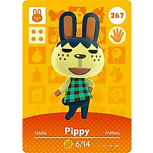 Pippy - Nintendo Animal Crossing Happy Home Designer Amiibo Card - 267