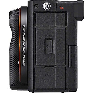 Sony Alpha a7C Mirrorless Digital Camera (Body Only, Black) (ILCE7C/B) + 2 x 64GB Memory Card + 3 x NP-FZ-100 Battery + Corel Photo Software + Case + External Charger + Card Reader + More (Renewed)