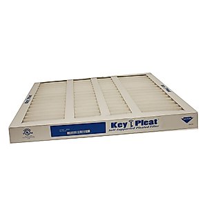 Sterling Seal and Supply (STCC) KP-5251184831x1 Purolator Key Pleat Extended Surface Pleated Air Filter, Mechanical MERV 8, 16" W x 16" H x 2" D