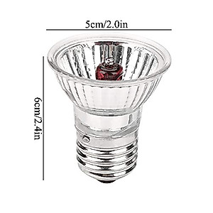 Hilitand Reptile Light Bulb,1Pc UVA UVB Reptile Heating Light Bulb Full Spectrum 2.0 Sunlight Lamp for Snake Turtle Pet (25W),Durable