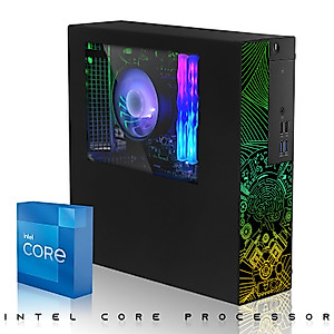 TechMagnet RGB Desktop Computer PC - Intel Core i5, 16GB ARGB RAM, 256GB SSD, 32 inch Curved Monitor with RGB Keyboard with AI-Enabled Copilot Key Mouse and RGB Soundbar Win 10 Pro (Renewed)