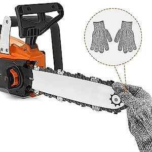 Electric Chain Sharpener, Chain Sharpening Tool Easy Operation 2 Fixed Holes 3Pcs Burr Rods for Woodworking Projects