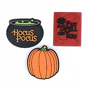 UNN Pack of 40 Pieces Halloween PVC Shoe Charms Women Pumpkin Lantern Shoes Decoration Ghost of Terror Wristbands Accessories Trick or Treat Style 2