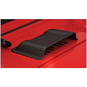 Bushwacker Trail Armor Hood Scoop | 1-Piece, Black, Smooth Finish | 15001 | Fits 1998-2018 Jeep Wrangler TJ/JK