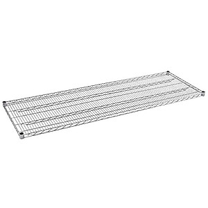 Sandusky WS722474-C Chrome Steel Heavy Duty Adjustable Wire Shelving, 2400 lbs Capacity, 72" Width x 74" Height x 24" Depth, 4 Shelves