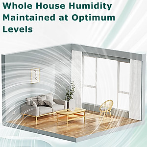 45 Water Panel Humidifier Filter Compatible with April.aire 400 400A 400M Humidifier, 9-7/8" x 12-7/8" x 1.75"(Pack of 2 by TOMOON)