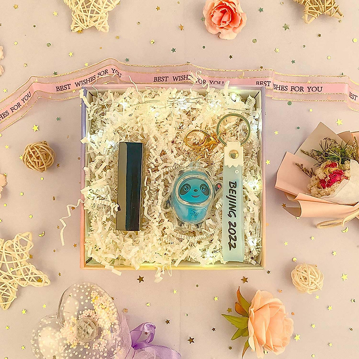 Caleihd Crinkle Cut Paper Shred Packing Grass Cushion Paper Streamer for Christmas Wedding Birthday Bridesmaid Engagement Craft Gift Boxes Bags Basket Filler Decoration 4.5oz White