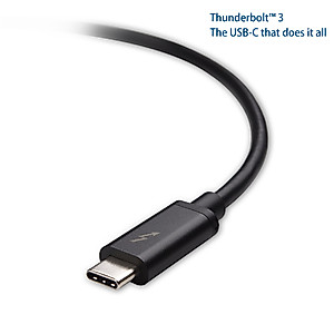 Cable Matters [Intel Certified] 20Gbps Thunderbolt 3 Cable 6.6 Feet (USB C Thunderbolt Cable) in Black Supporting 100W Charging