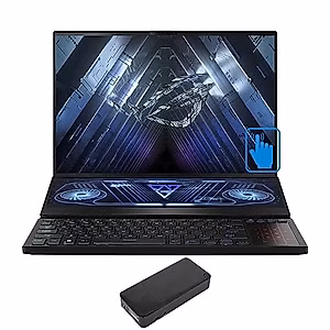 ASUS ROG Zephyrus Duo 16 Gaming & Entertainment Laptop (AMD Ryzen 7 6800H 8-Core, 16GB DDR5 4800MHz RAM, 2x512GB PCIe SSD RAID 0 (1TB), GeForce RTX 3060, 16.0" 165Hz Win 11 Home) with DV4K Dock