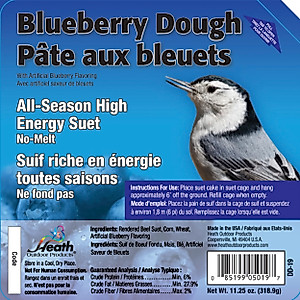 Heath Outdoor Products DD-19 BlueBerry Dough Suet Cake, Case of 12